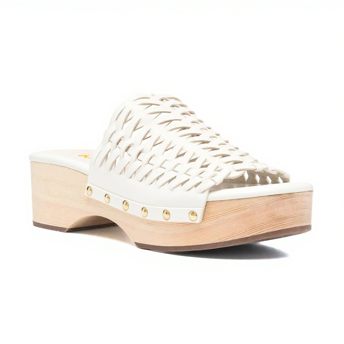 XYD Women Clog Platform Heels Mules Open Toe Woven Sandals Backless ...