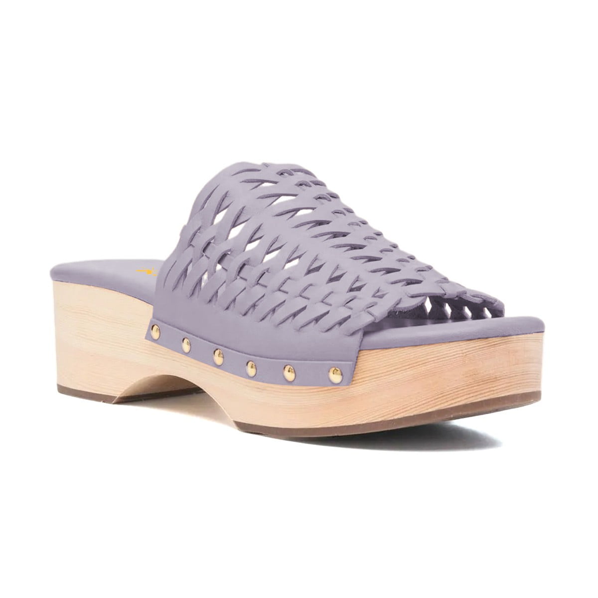 XYD Women Clog Platform Heels Mules Open Toe Woven Sandals Backless ...