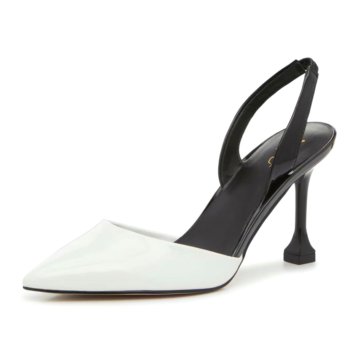 XYD Women's Closed Pointy Toe Slingback High Heel Pumps Slip-on Back ...