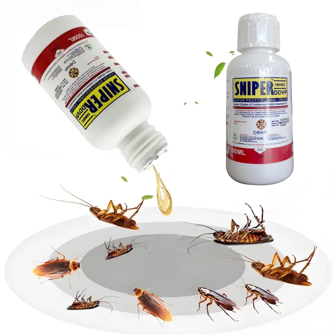 XYHOMECP Effective Sniper for Roaches and Fly Control-Non-Toxic ...