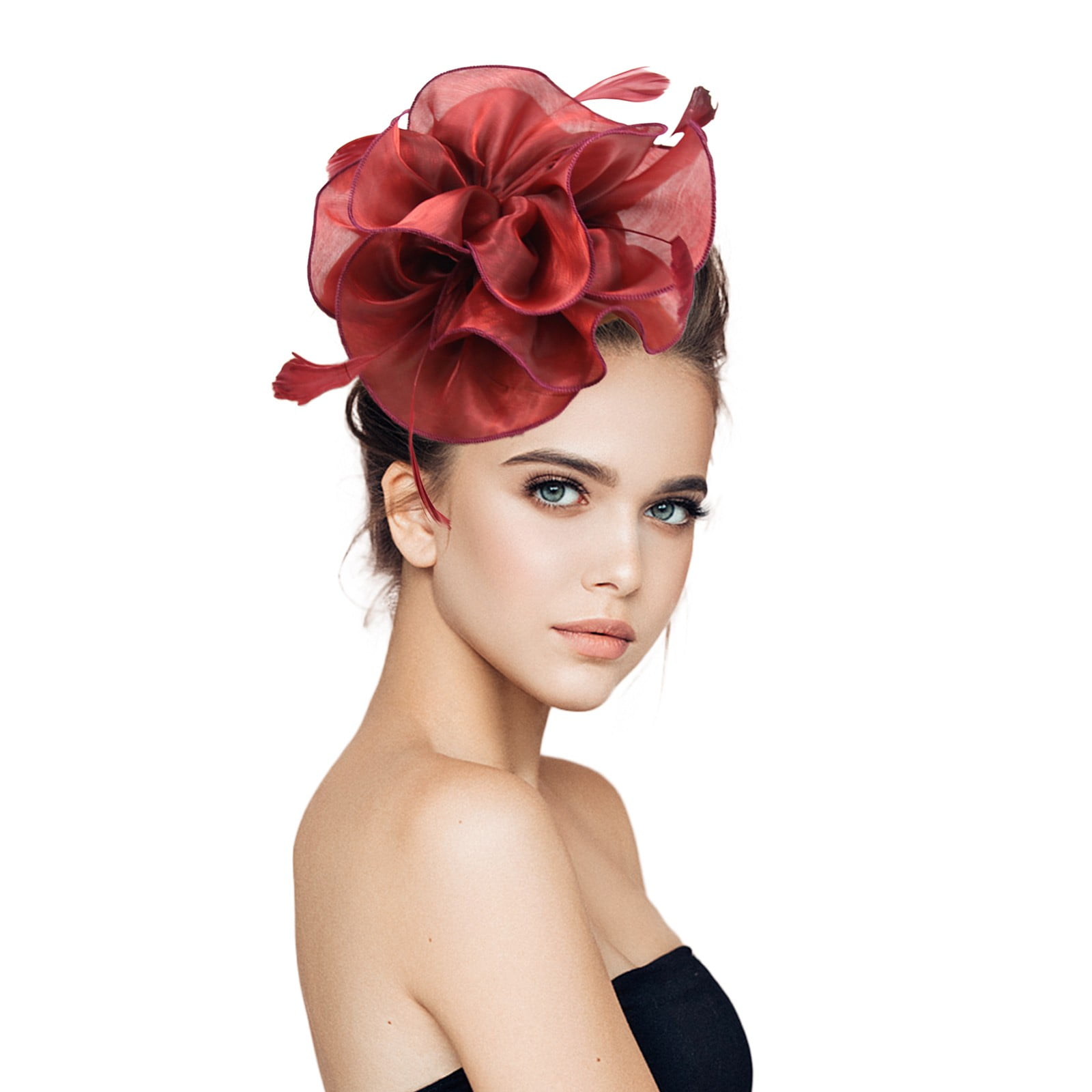 XYIJANI Fascinators Hats for Women Vintage Fascinator Mesh Feathers ...