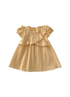 Wonder Nation Girls Tiered Eyelet Dress with Short Sleeves, Size 4-18 ...