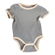 Baby Short Sleeve Henley Bodysuit - Organic Cotton - Walmart.com
