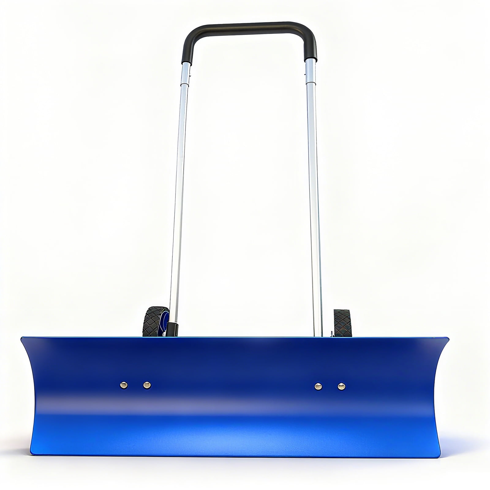 XYJBHB 37-inch Snow Pusher Shovel with Wheels, Lightweight Aluminum ...