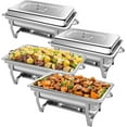 XYJBHB 4 Pack 8QT Chafing Dish Buffet Sets, Stainless Steel Chafing ...