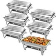 XYJBHB 6 Pack 8QT Chafing Dish Buffet Sets, Stainless Steel Chafing ...