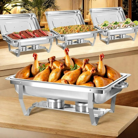 XYJBHB Chafing Dishes for Buffet, 9QT Chafing Dish Buffet Set ...