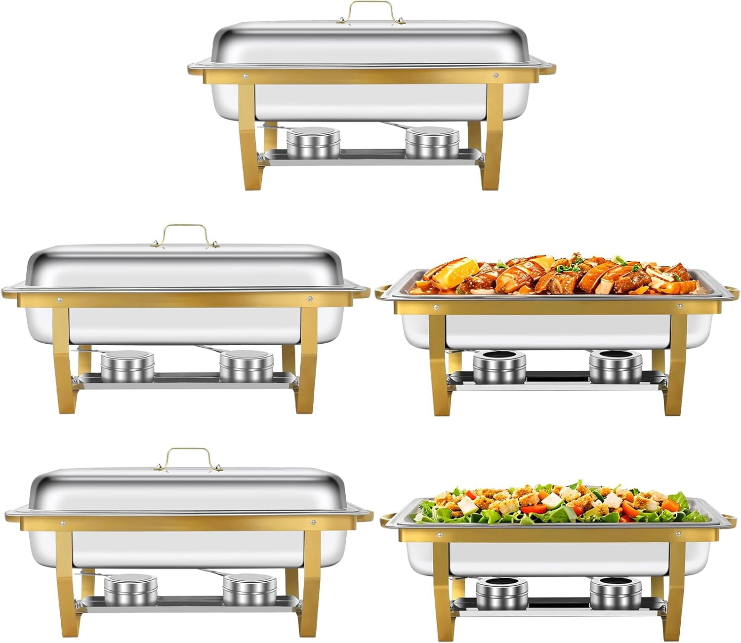 XYJBHB Chafing Dishes for Buffet, 9QT Chafing Dish Buffet Set ...