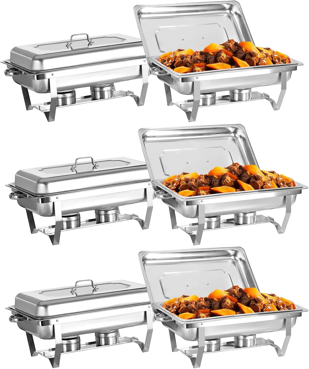 XYJBHB Chafing Dishes for Buffet, 9QT Chafing Dish Buffet Set ...