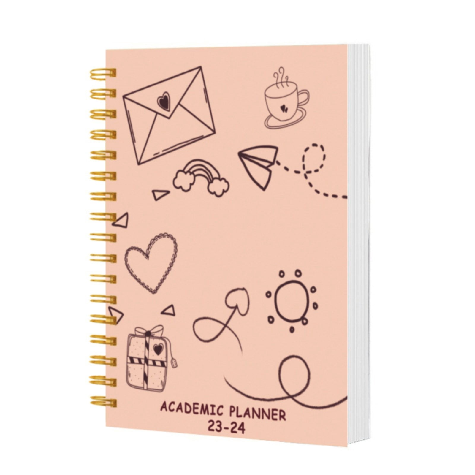 XYKA 2024 Daily Academic Planner 2-Piece Set, Thickened Schedule Book ...