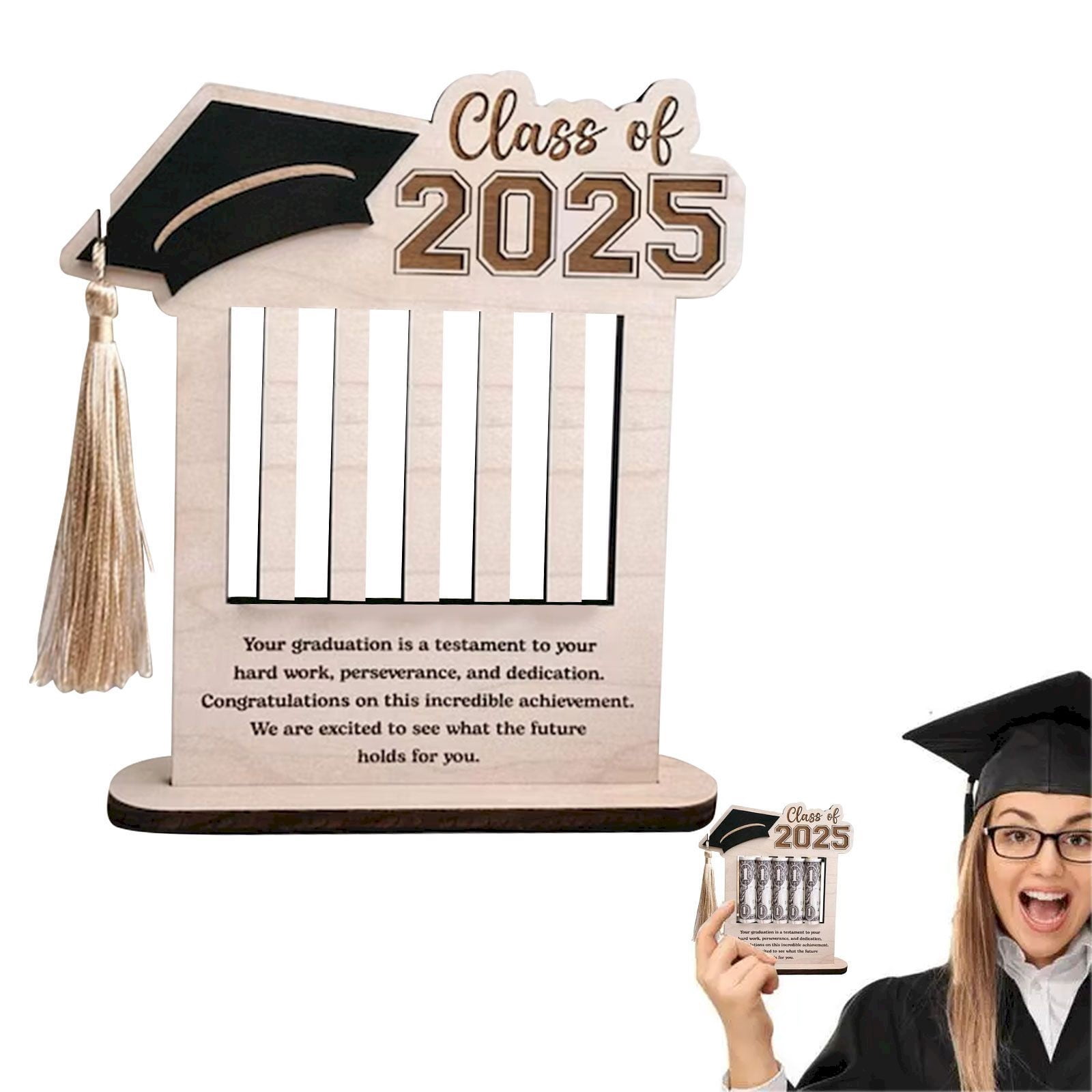 XYKA 2025 Graduation Gifts Money Holder, Wooden Congrats Grad DIY Money ...
