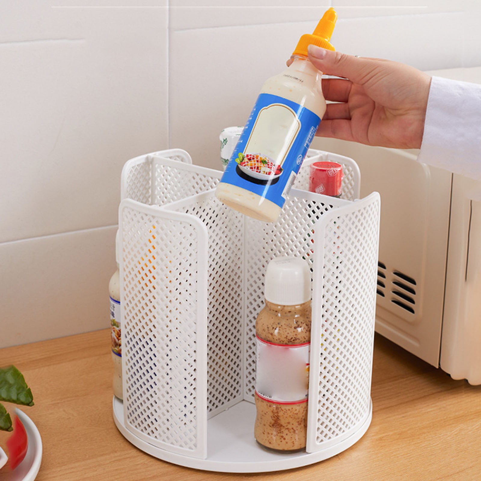 XYKA 360° Rotating Coffee Cup Holder and Lid Organizer for Countertops ...