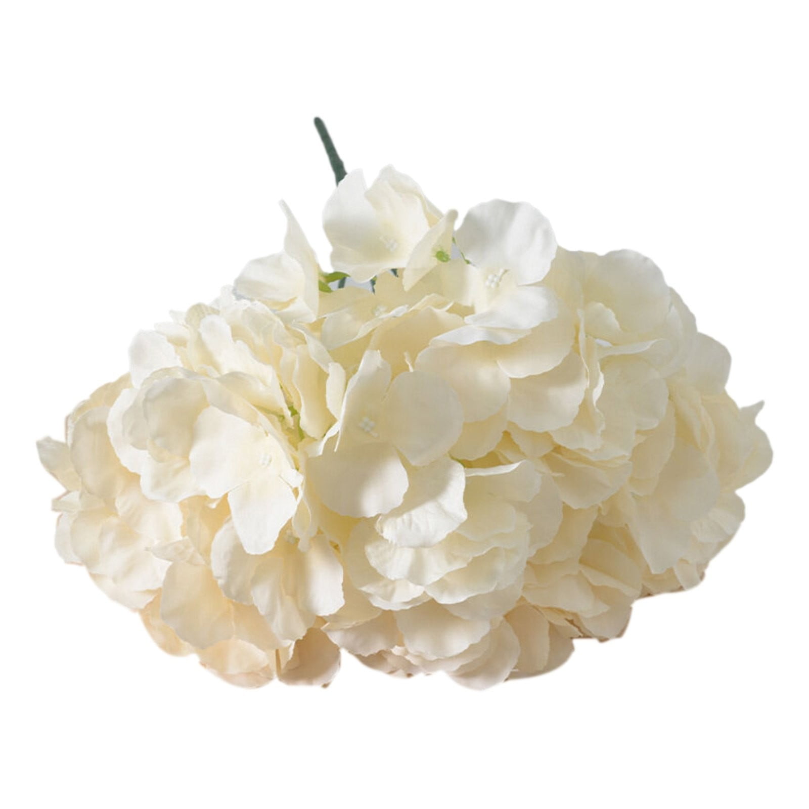 XYKA Artificial Silk Hydrangea Flowers Heads, Realistic Fake Hydrangea ...