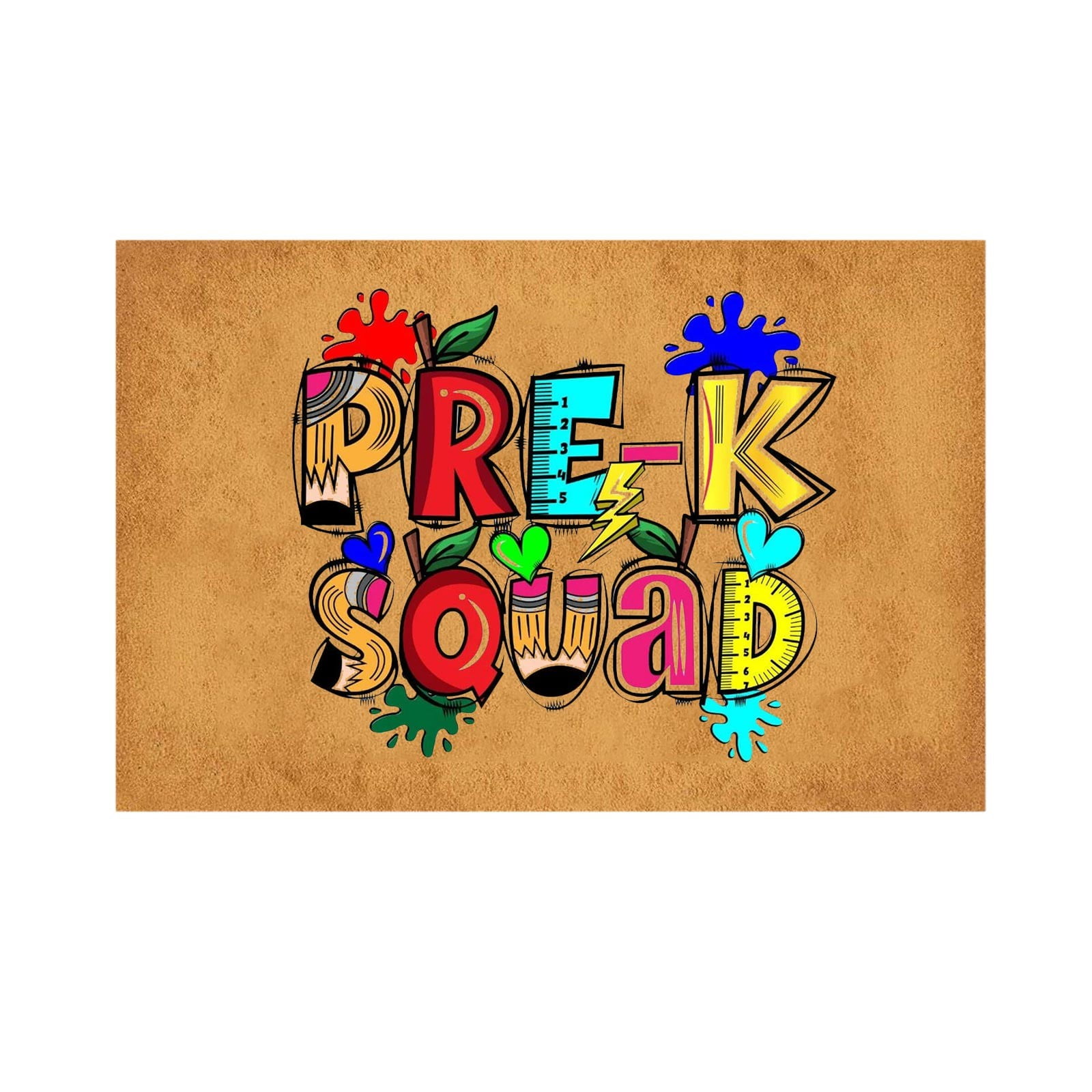 XYKA Back to School Welcome Mat Happy First Day of School Door Mat for ...