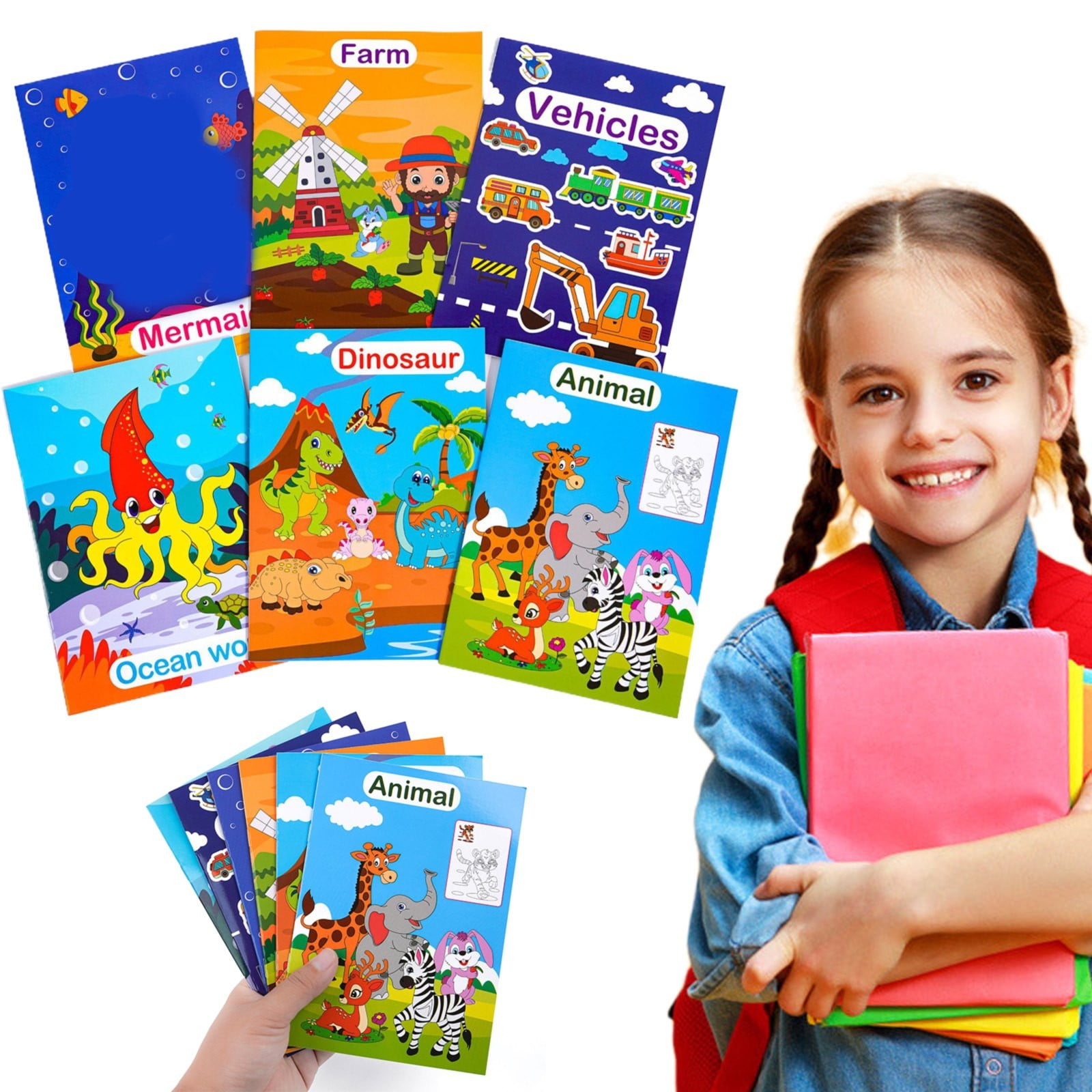 XYKA Children's Doodle Writing Tablet Doodle Board, Drawing Book Early ...