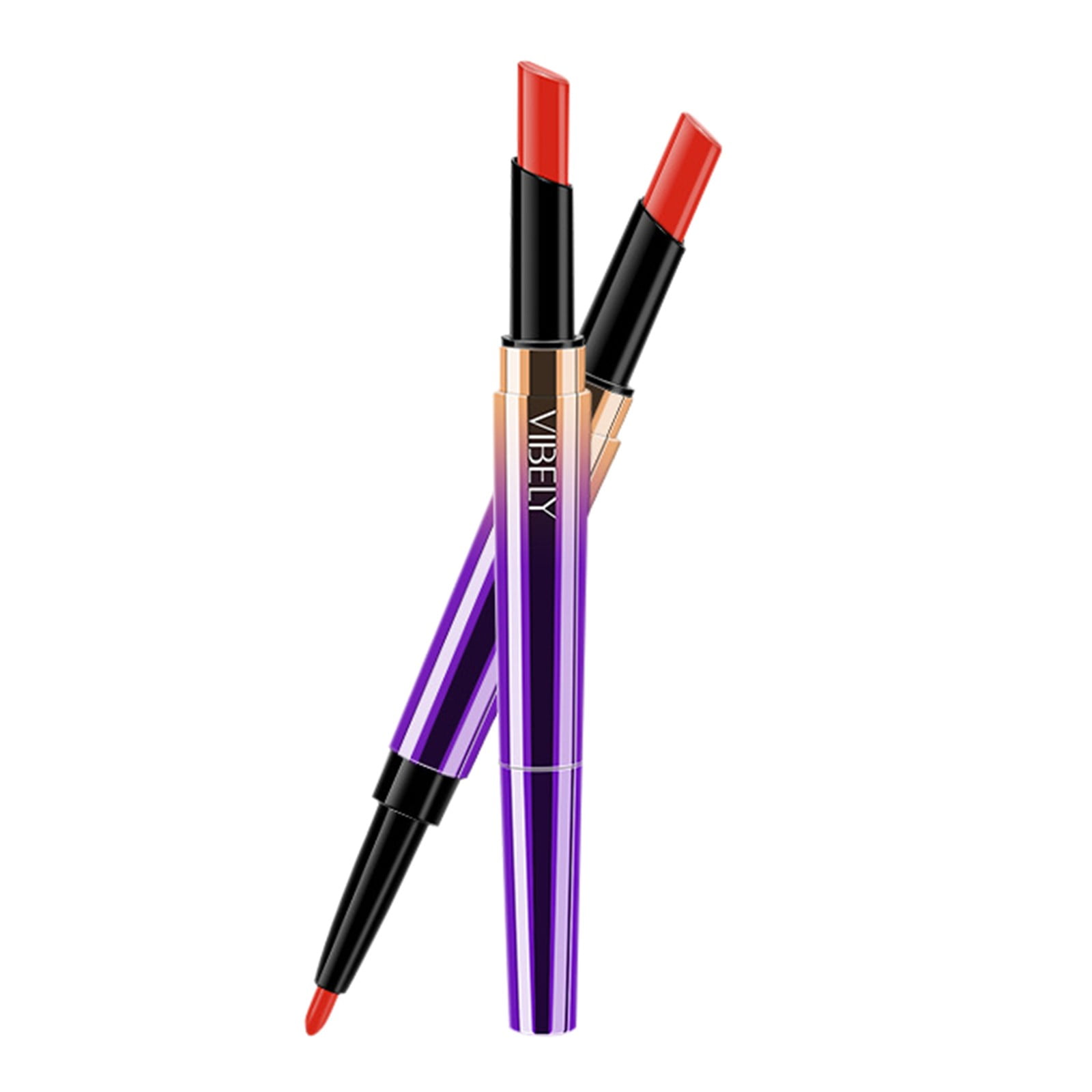 XYKA Double Head Lipstick with Lip Liner 2 In 1 Imperviousness Long ...