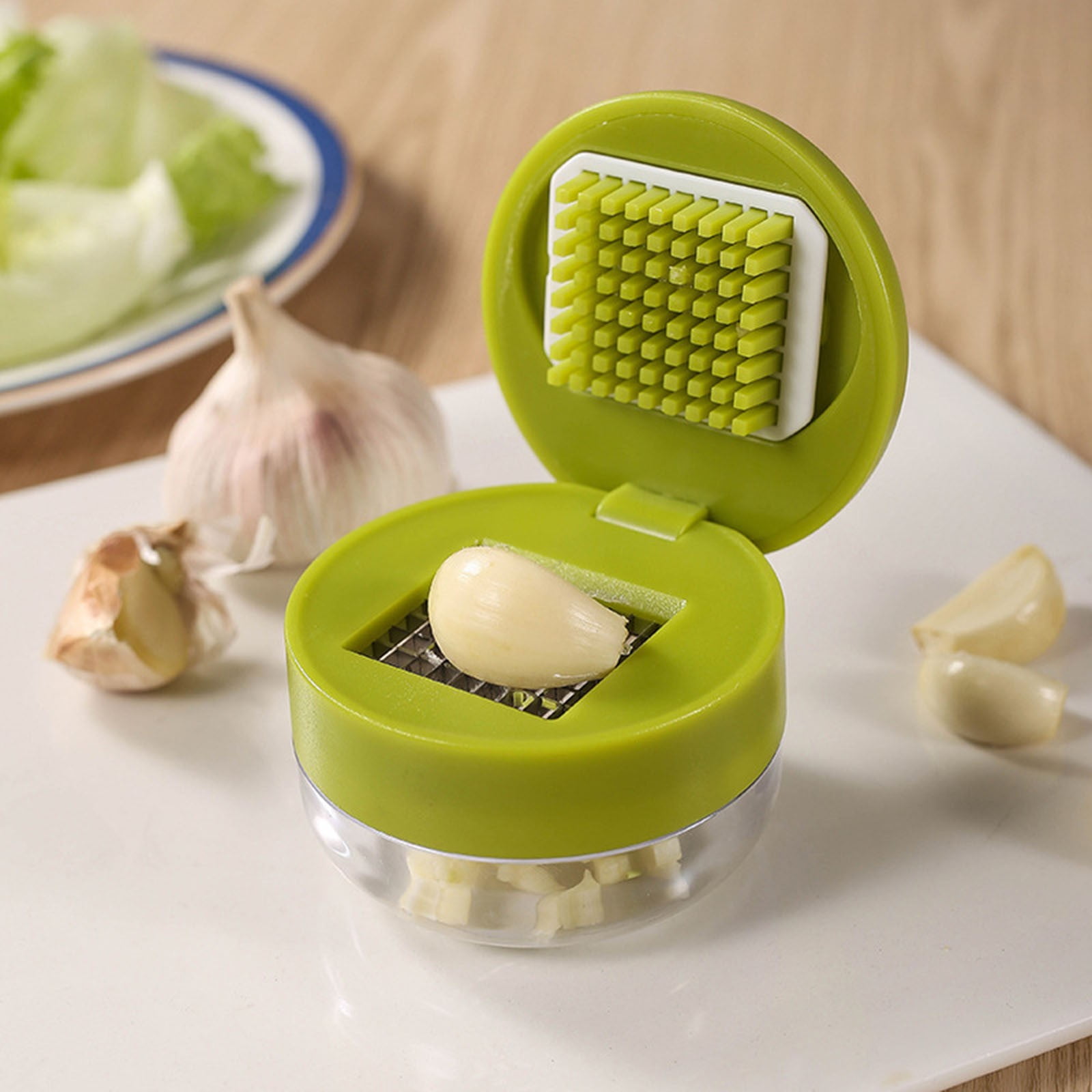XYKA Garlic Chopper, Garlic Presses, Stainless Steel Blades Cutter ...