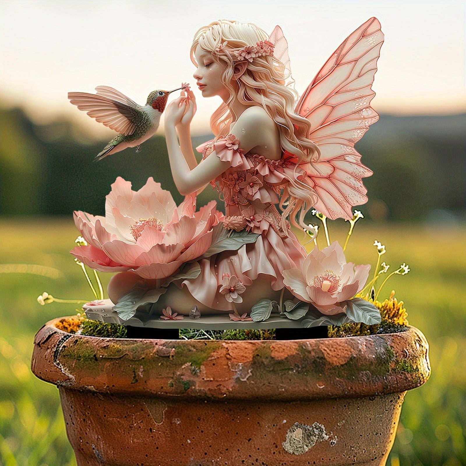 XYKA Guardian Angel Figurines with Light Star Battery Operated Angel ...