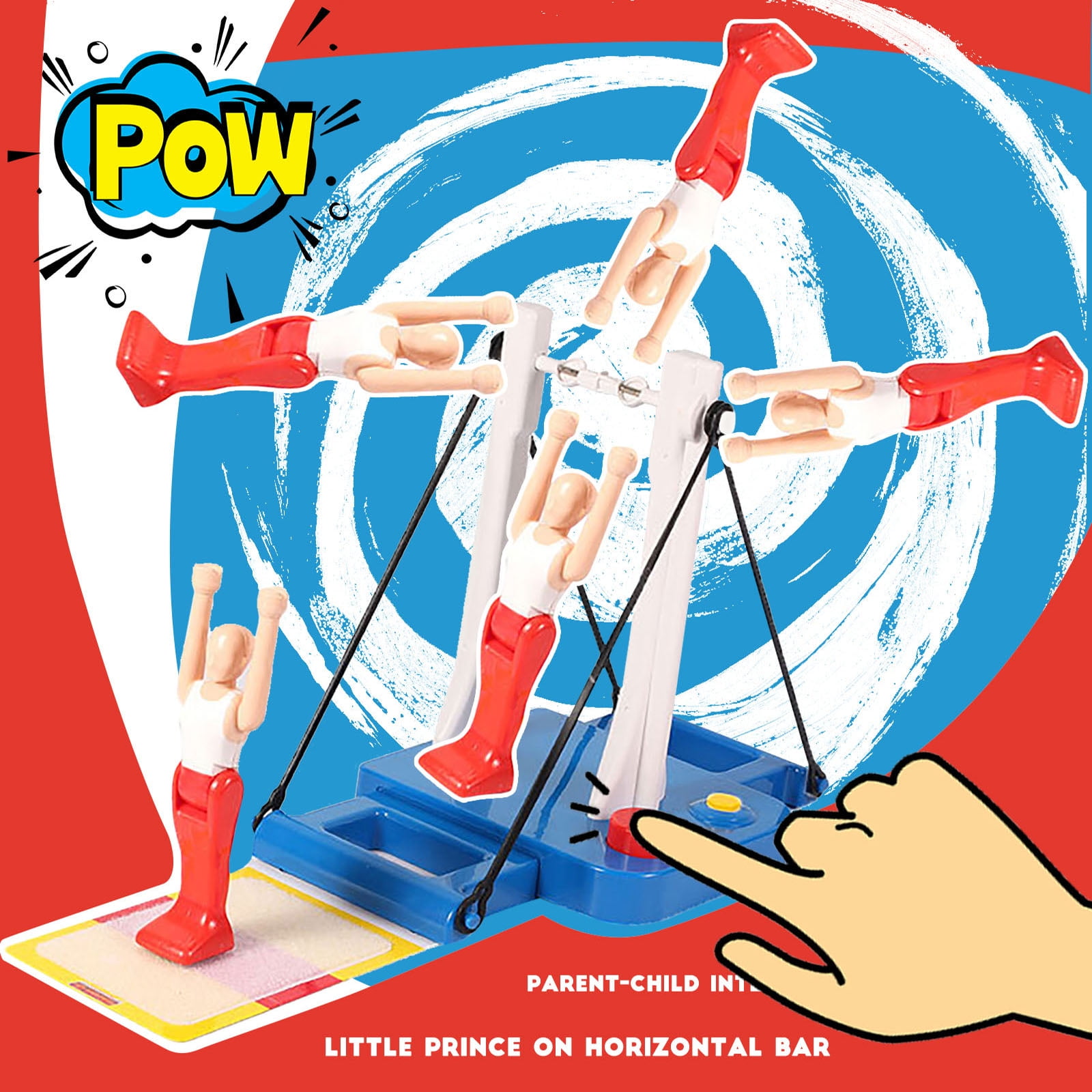 XYKA Gymnastics Machine Toys Board Game Big Flip Horizontal Bar ...