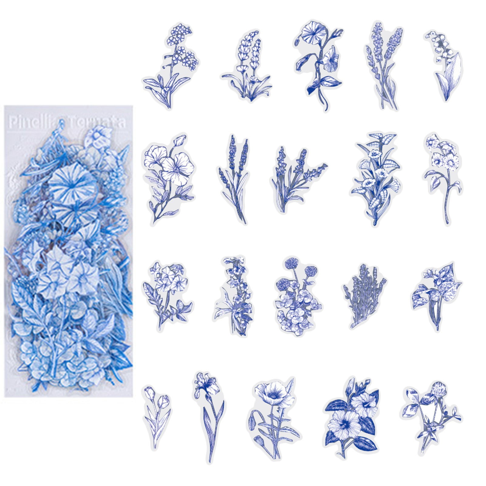 XYKA Memory Garden PET Scrapbook Stickers Set Vintage Natural Stickers ...