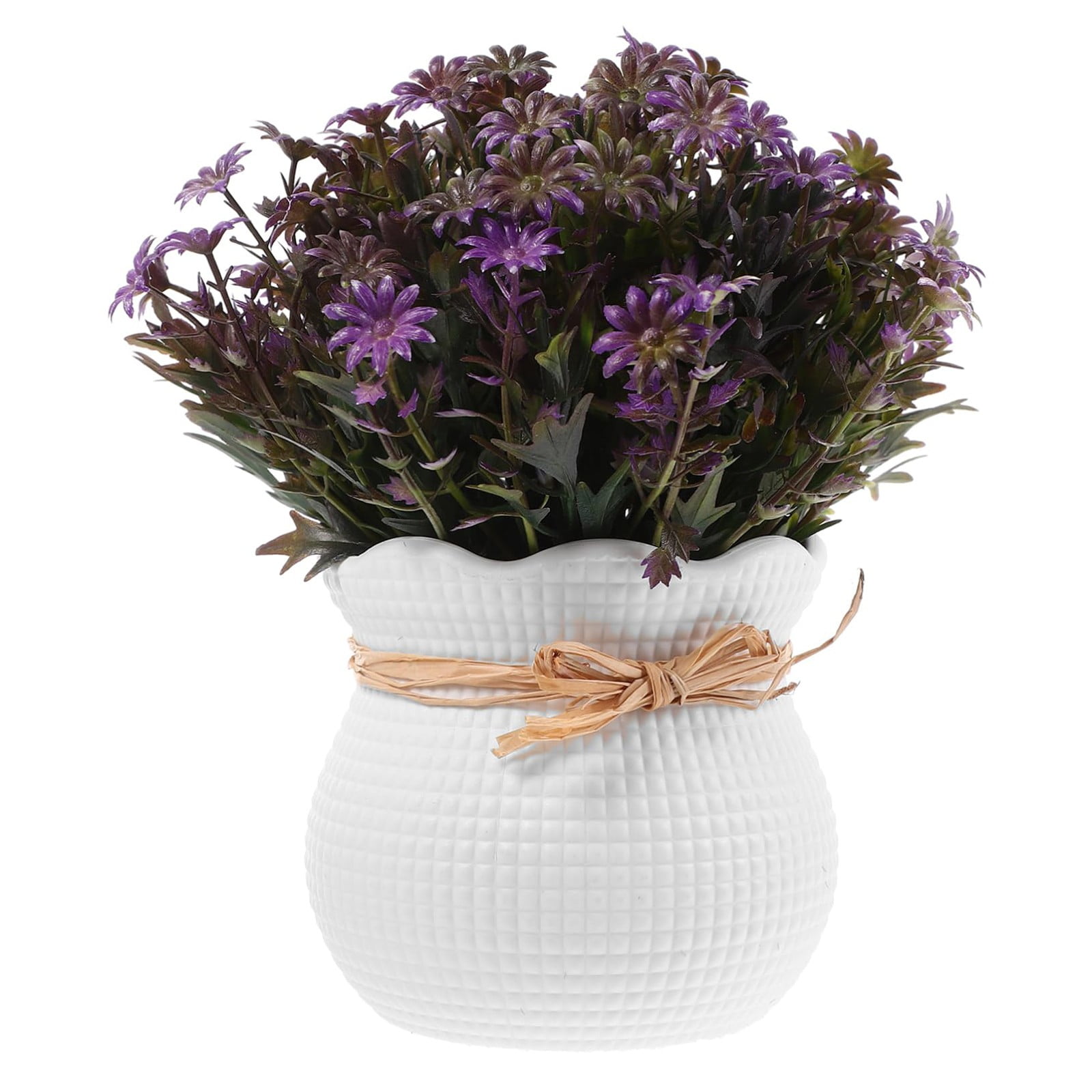 XYKA Mini Potted Plastic Daisy Flowers, Multiple Colors Faux Daisy in ...