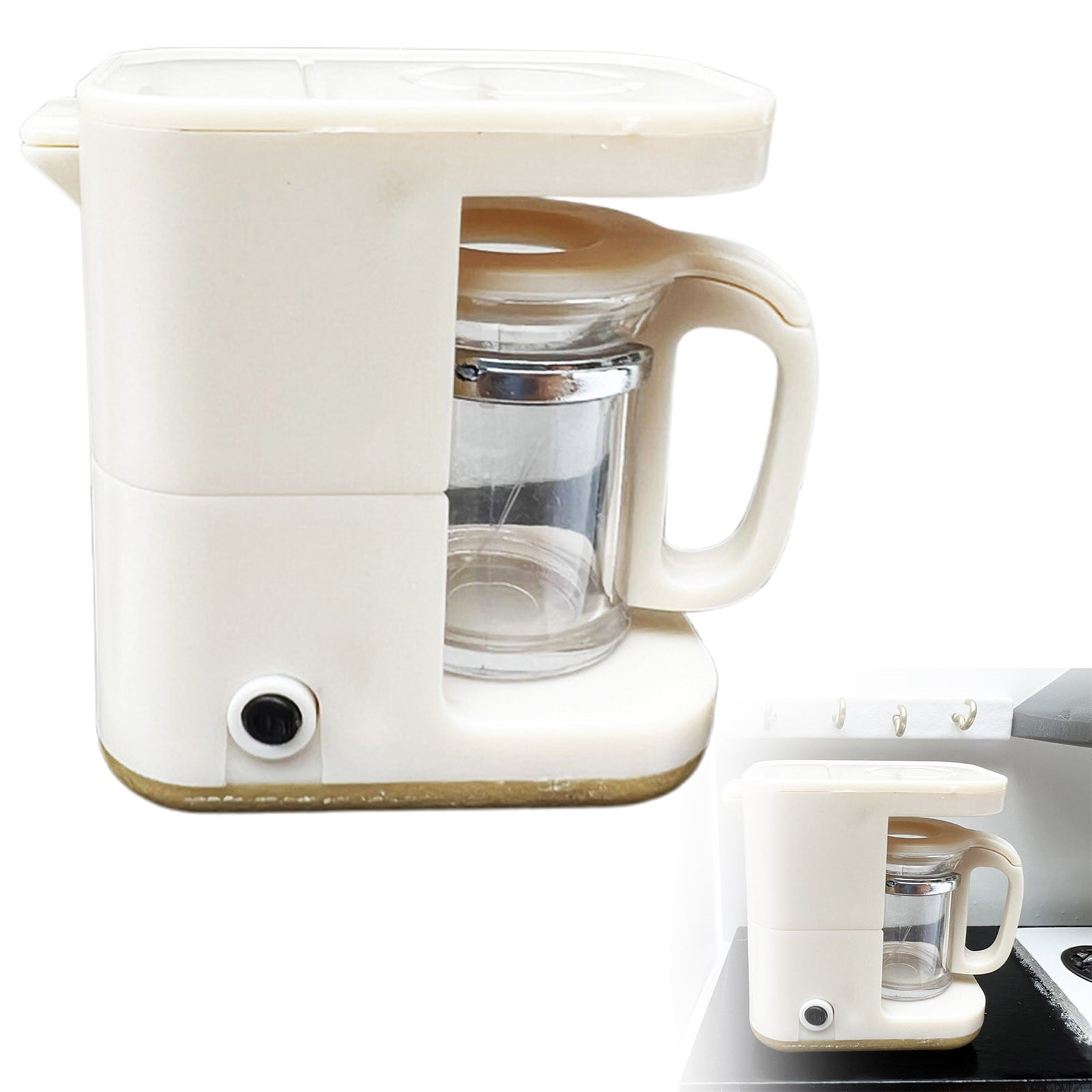 XYKA Miniature Coffee Machine Model Plastic Mini Coffee Maker Toy Mini ...