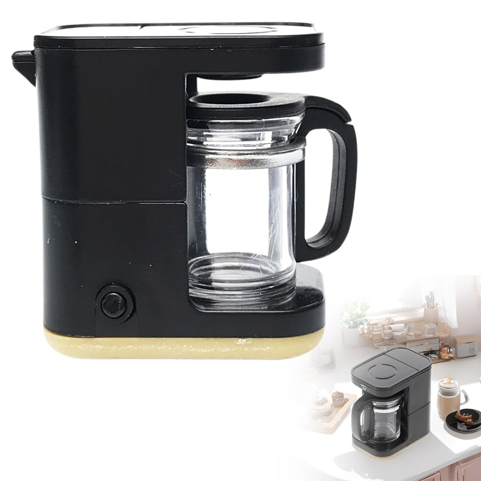XYKA Miniature Coffee Machine Model Plastic Mini Coffee Maker Toy Mini ...