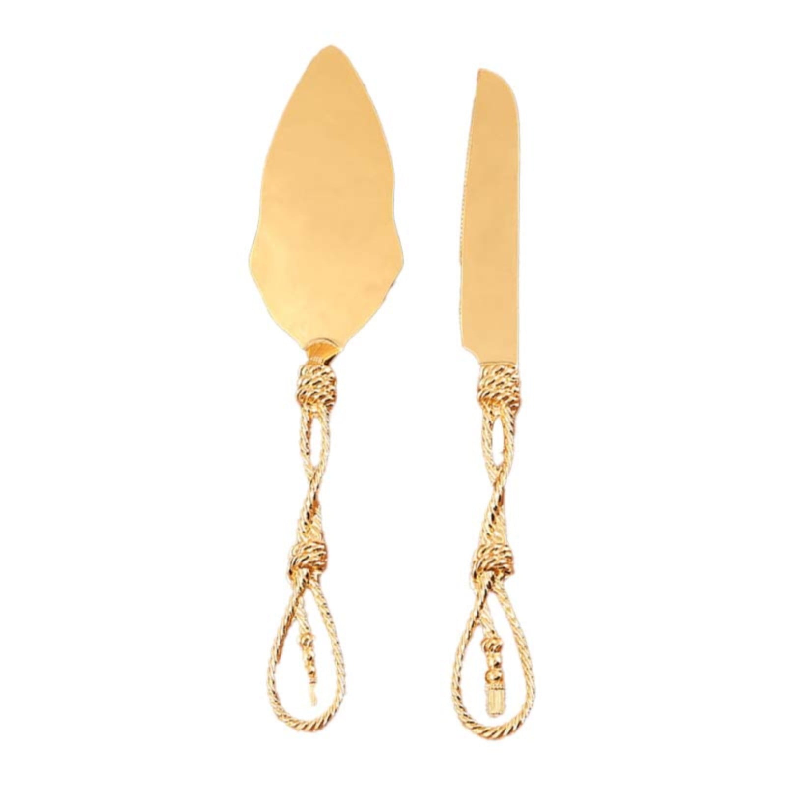 XYKA Personalized Gold Cake Cutting Set Custom Engraved Cake and Server ...