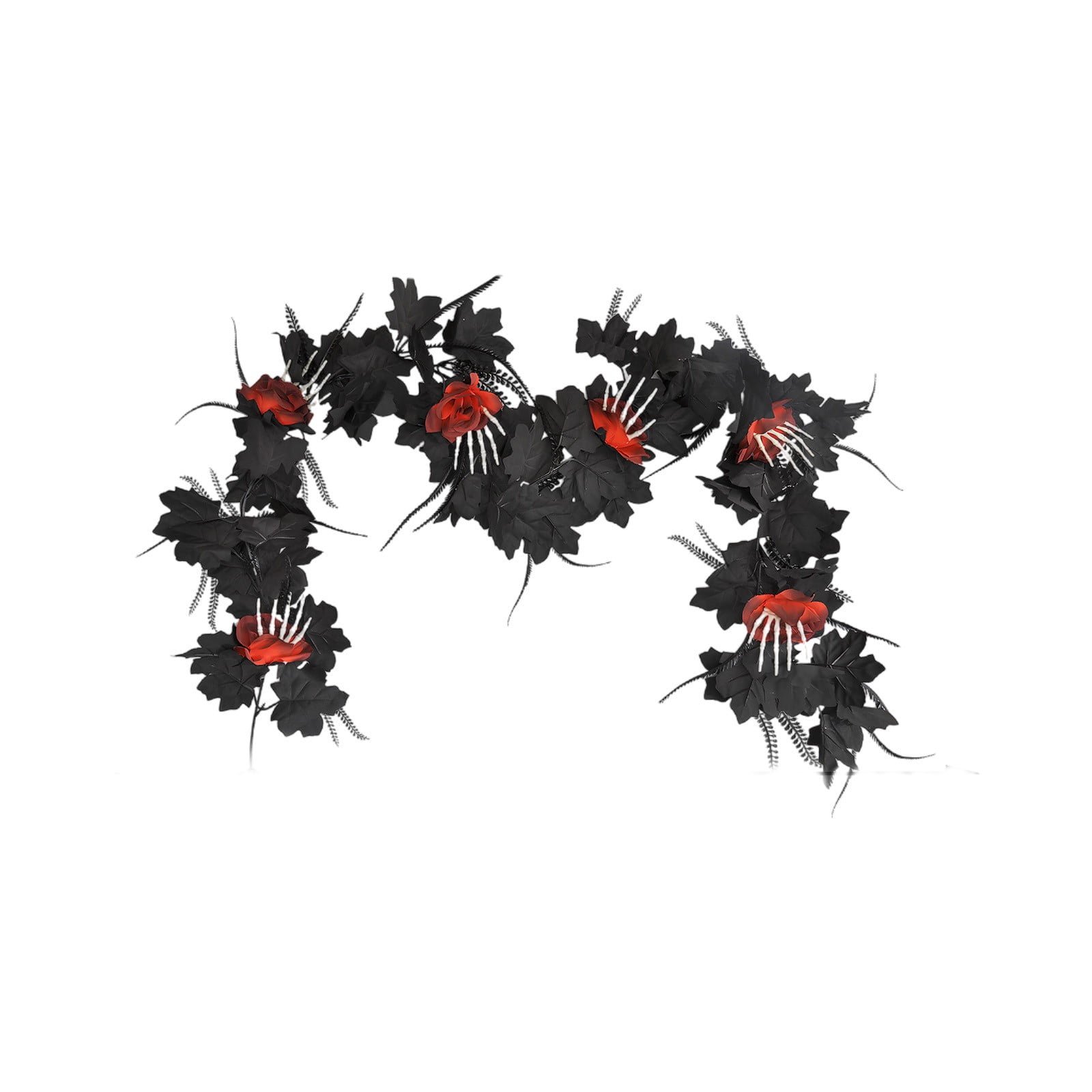 XYKA Realistic Artificial Black Maple Leaf and Vine Garland - Versatile ...