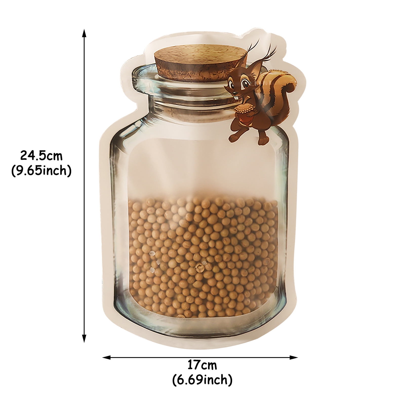 XYKA Stand Up Pouch Bags Snack Packaging Bag Candy Transparent Bag Food ...