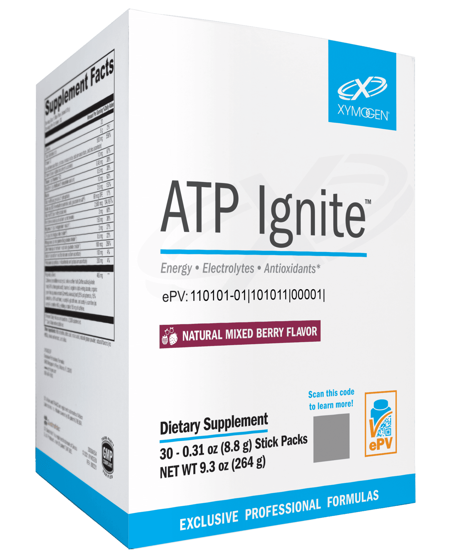 XYMOGEN ATP Ignite Revitalizing Energy Drink Powder - Supports ...