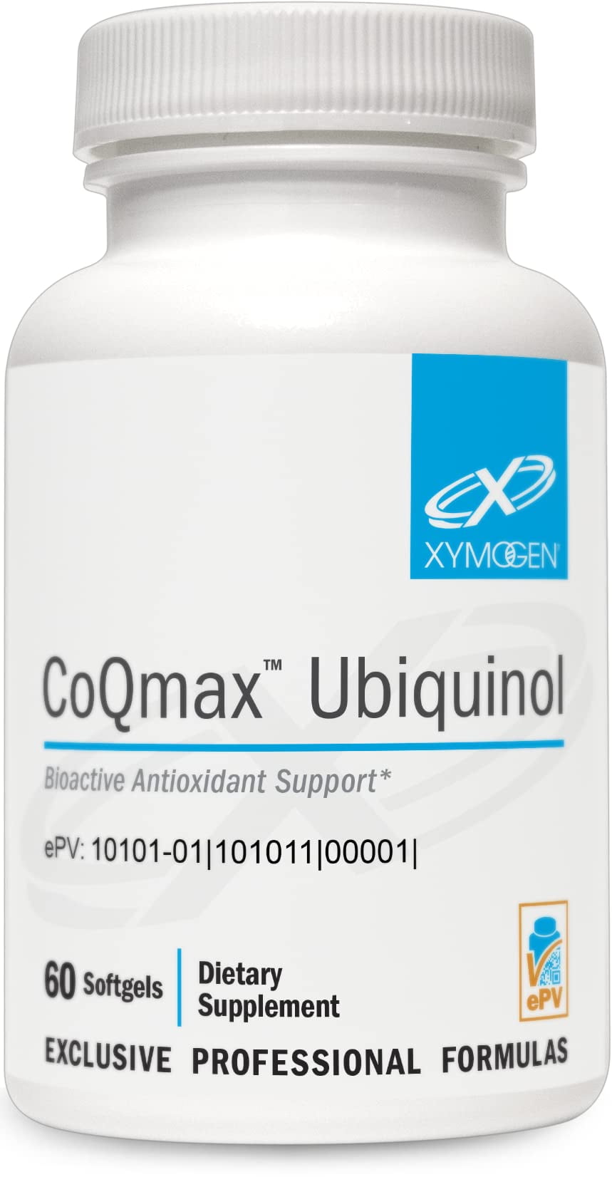 XYMOGEN CoQmax 200mg CoQ10 ubiquinol - Patented, Stabilized Form ...