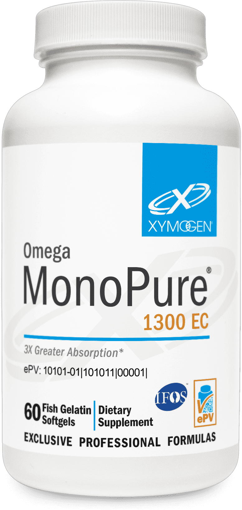 XYMOGEN Omega MonoPure 1300 EC - Fish Oil with 3X Greater Absorption ...