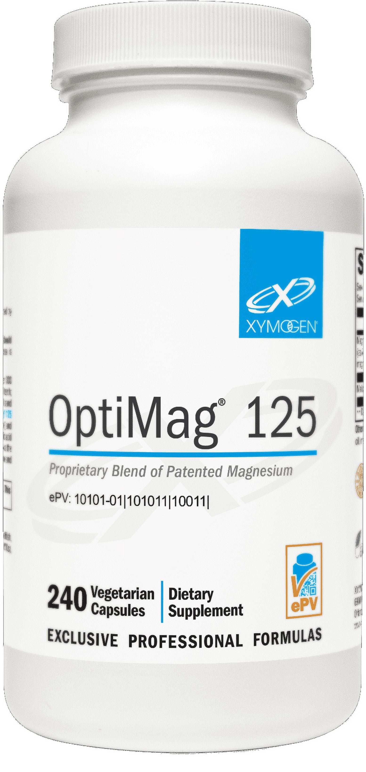 XYMOGEN OptiMag 125 - Magnesium Supplement with Di-Magnesium Malate ...