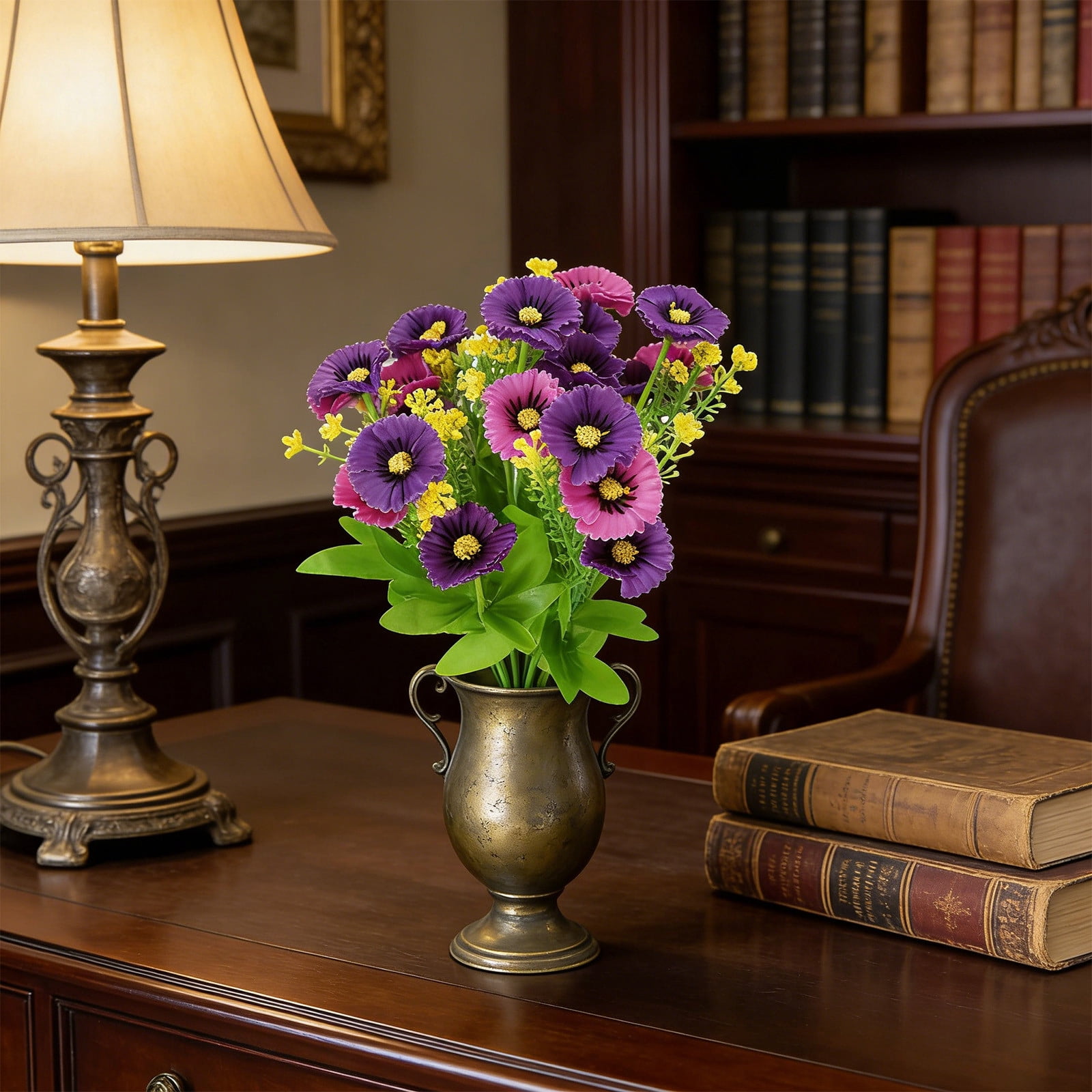 XYRSRUW 1 Piece Artificial Flower Bouquet, Decorative Faux Flower ...