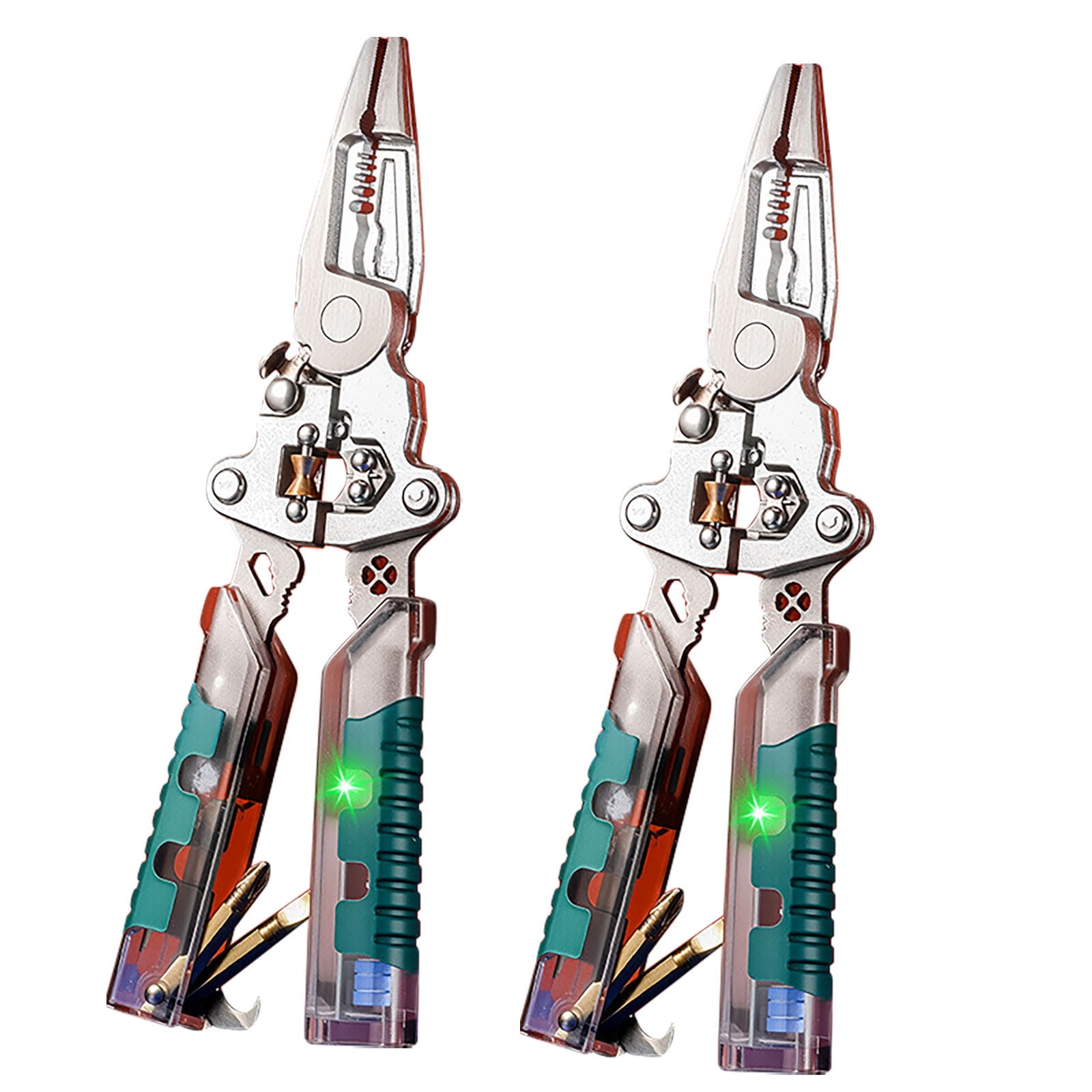 XYRSRUW 20-in-1 Electrical Pliers, Upgraded Multi-Function Electrician ...