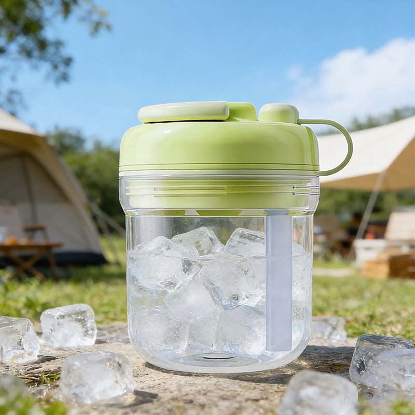 XYRSRUW 3 In 1 Ice Bottle, Multi-Function Ice Maker with Straw ...