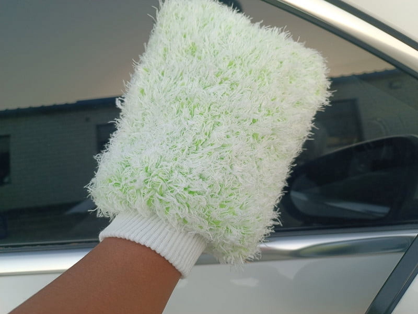 XYRSRUW Colored Long Haired Fleece Car Cleaning Gloves, Soft Touch ...