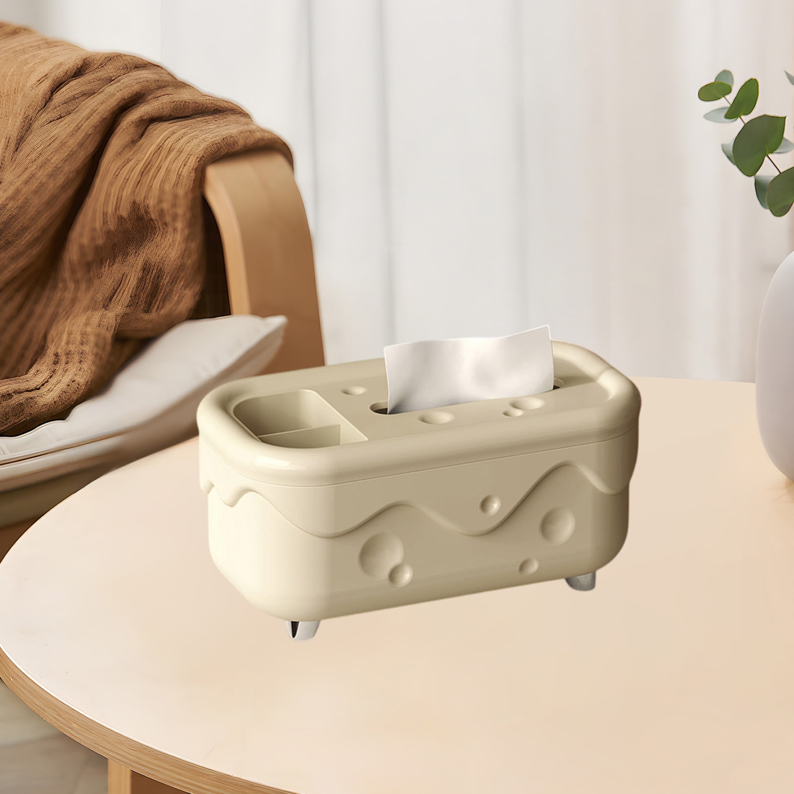 XYRSRUW Composite Board Cover Tissue Box, Scandinavian Style Drawer ...
