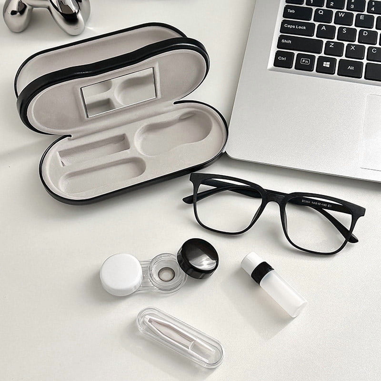 XYRSRUW Double Glasses Case 2 in 1 Eyewear Holder, Dual-Sided ...