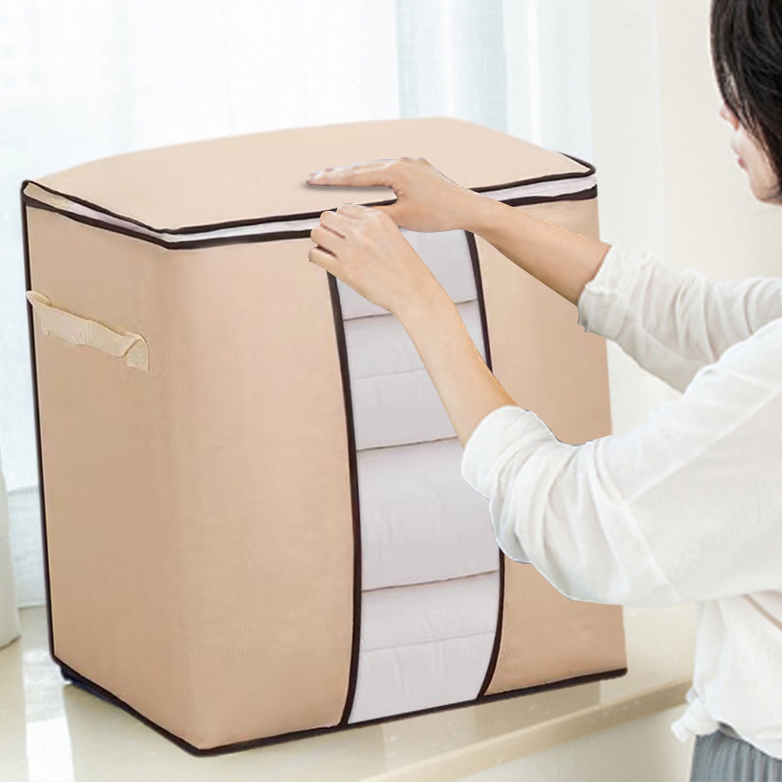 XYRSRUW Extra Large Heavy Duty Storage Bag with Reinforced Handles ...