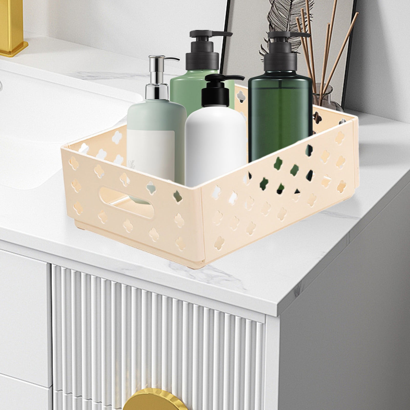 XYRSRUW Foldable Multifunctional Storage Box, Stackable Plastic ...