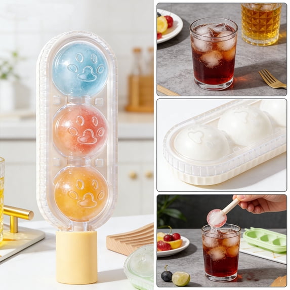 XYRSRUW Ice Tray, Multi-Functional Freezer for Ice Balls, Popsicle ...