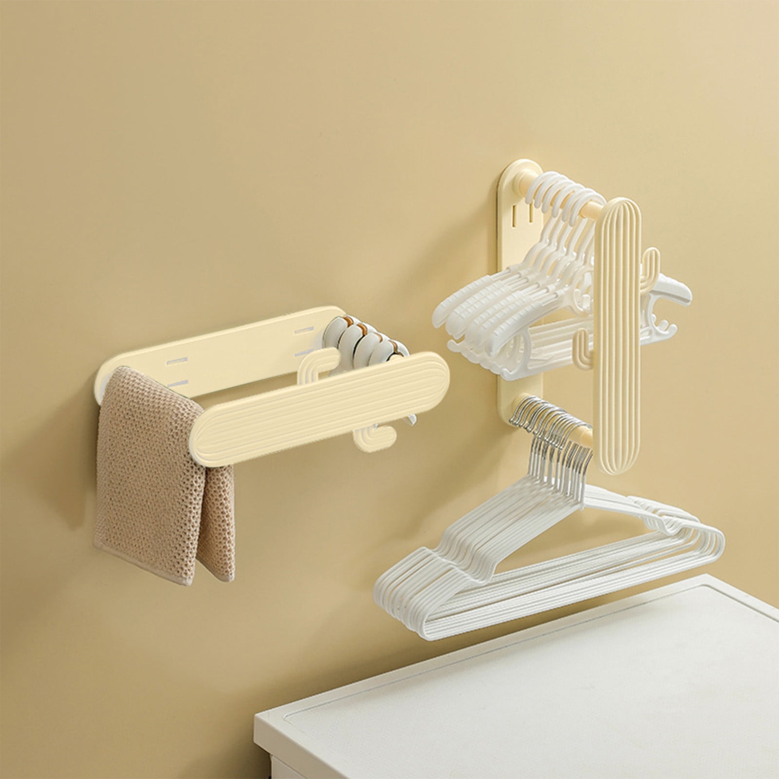 XYRSRUW Retractable Balcony Clothes Drying Rack, No-Hole Wall Mounted ...