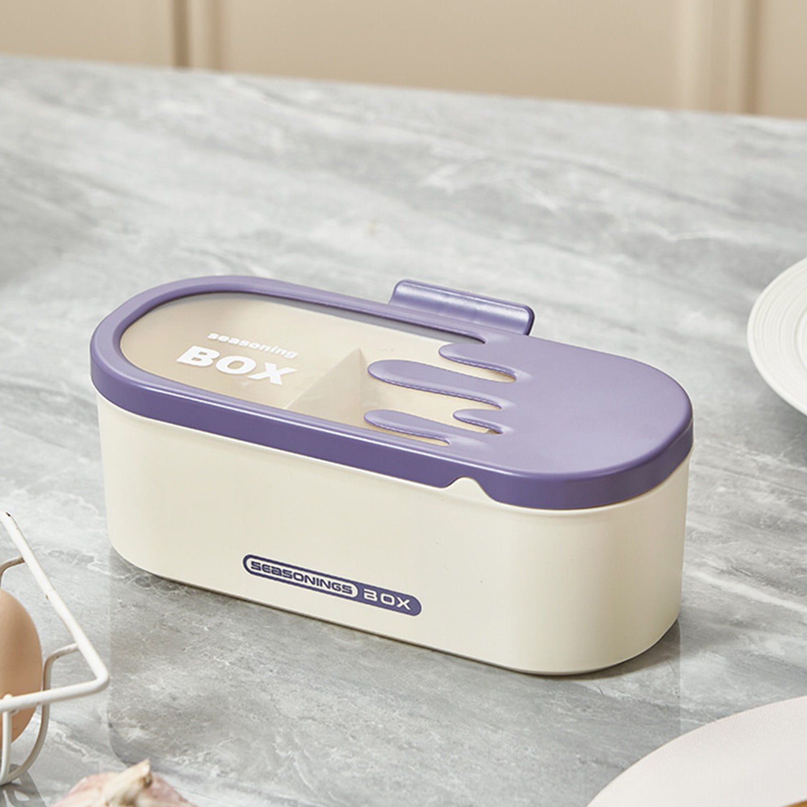 XYRSRUW Seasoning Box, Multi-Compartment Spice Organizer with Stains ...