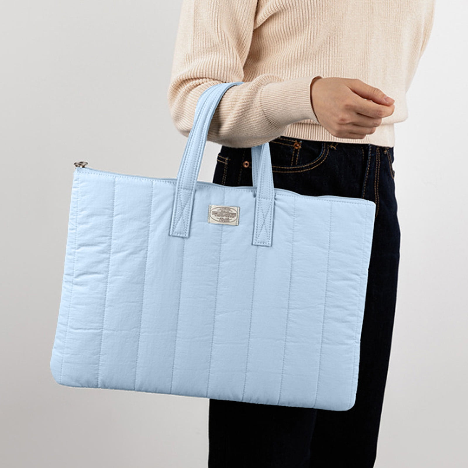 XYRSRUW Tablet Sleeve Bag, Multi-Compartment Electronics Organizer ...