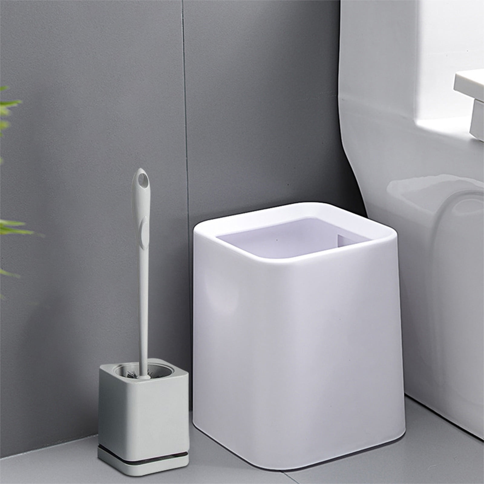 XYRSRUW Toilet Bowl Brush, Compact Bathroom Cleaner Tool with Ergonomic ...
