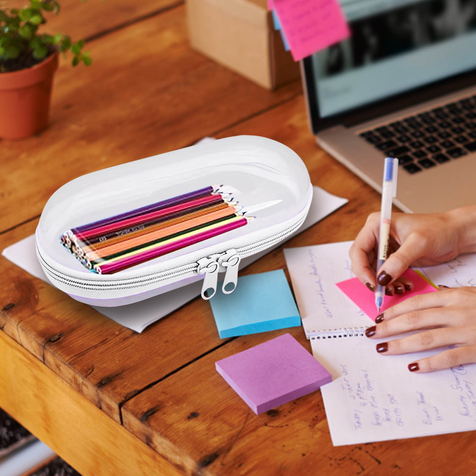 XYRSRUW Zipper Portable Storage Box, Foldable Home Clothes Organizer ...