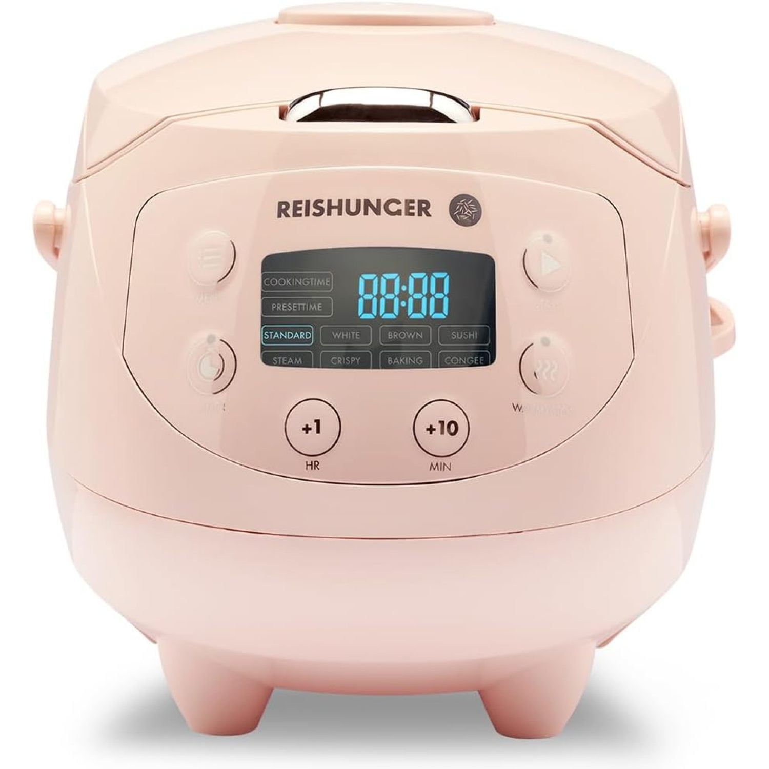 XYSP Digital Mini Rice Cooker & Steamer, Pink with Keep-Warm Function ...