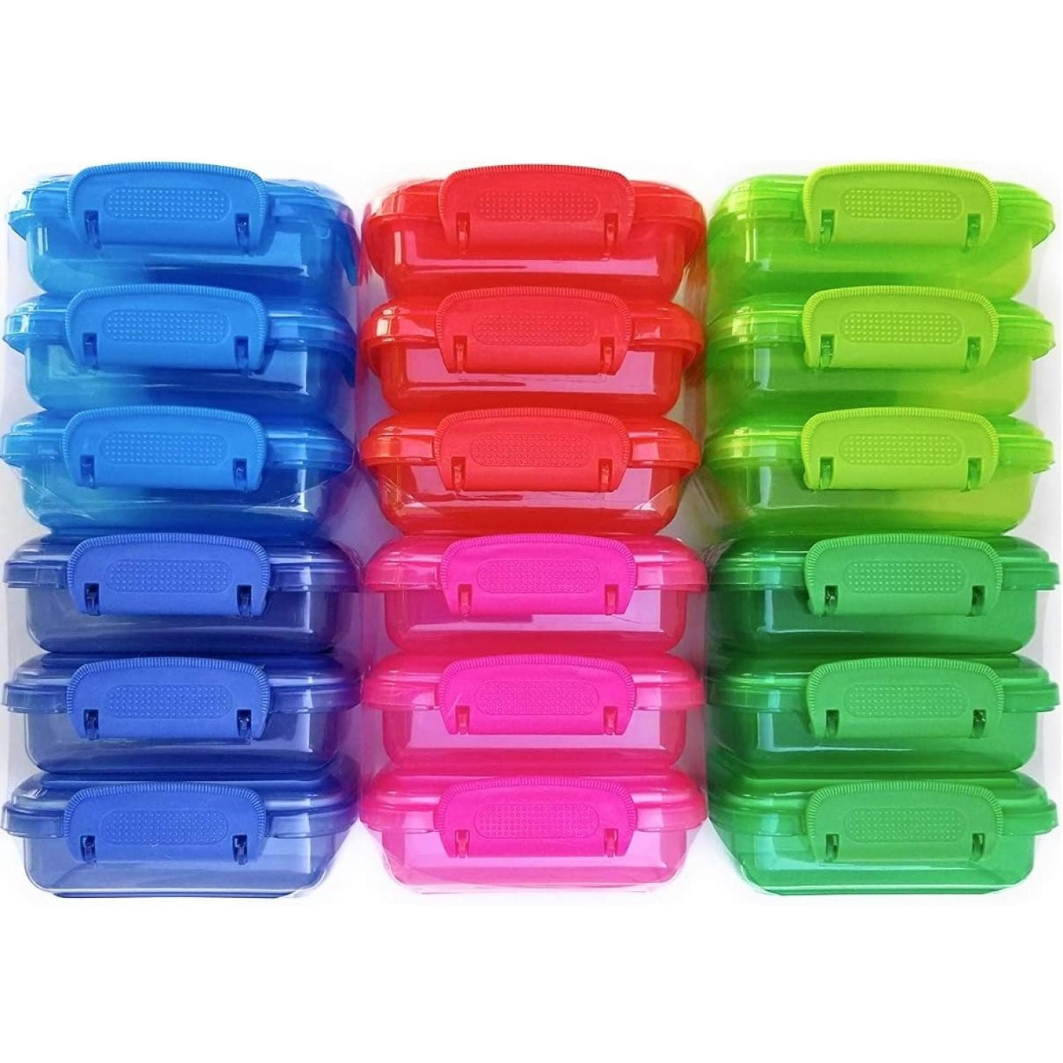 XYSP Mini Lock-Top Snack Containers set of 6 colors may vary - Walmart.com